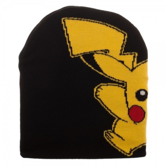 Bioworld | Accessories | Pokemon Pikachu Pokeball Slouch Beanie Hat Cap ...